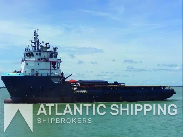 New on the Market! Platform Supply vessel - PSV 232 - Atlantic Shipping